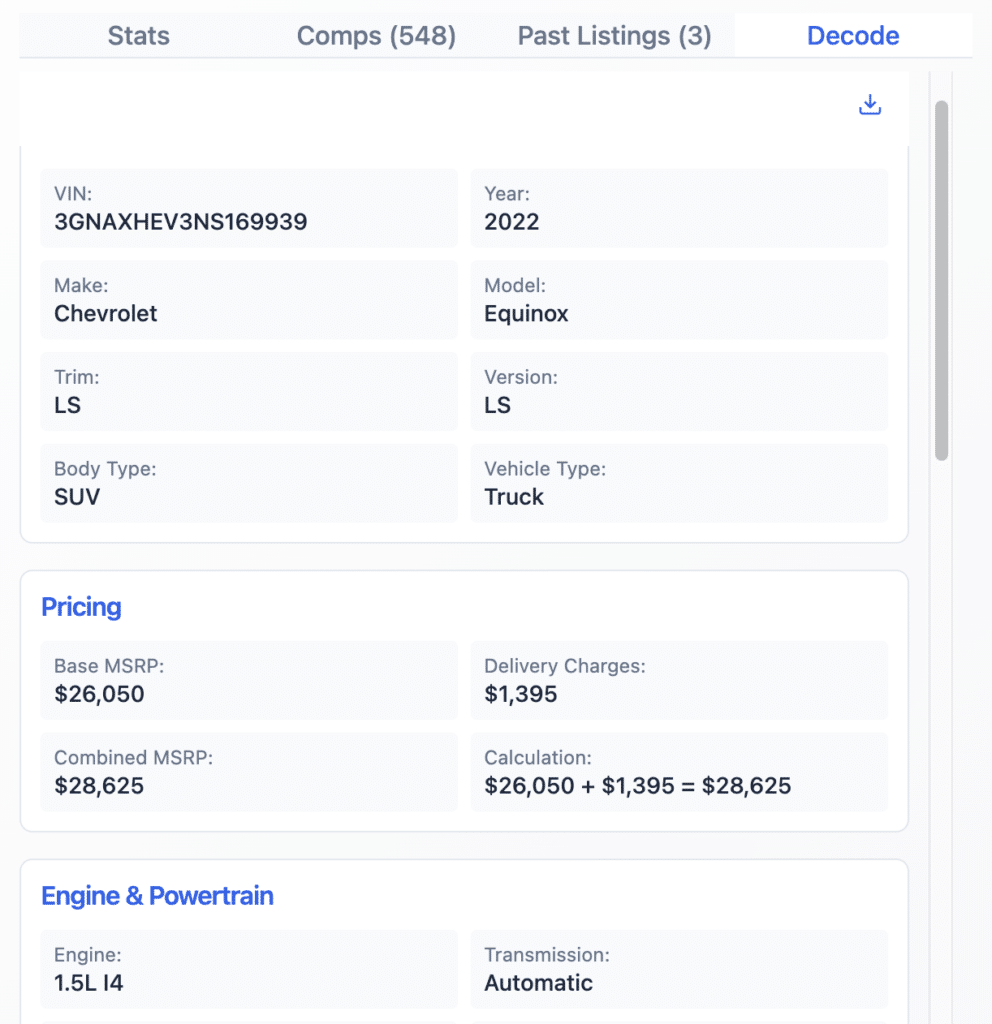 Chrome Extension - MARKETCHECK