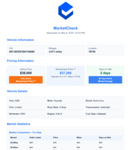 Chrome Extension - MARKETCHECK